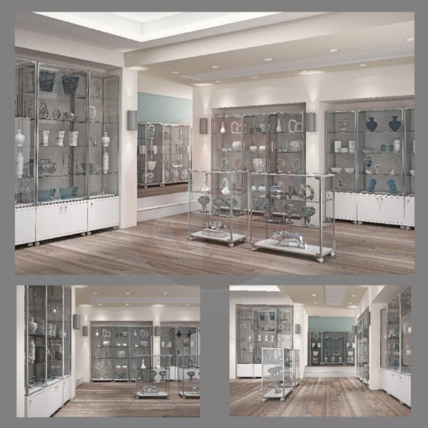 Leo table top showcase 101cm wide - Glass Display Cabinets- Planet Display